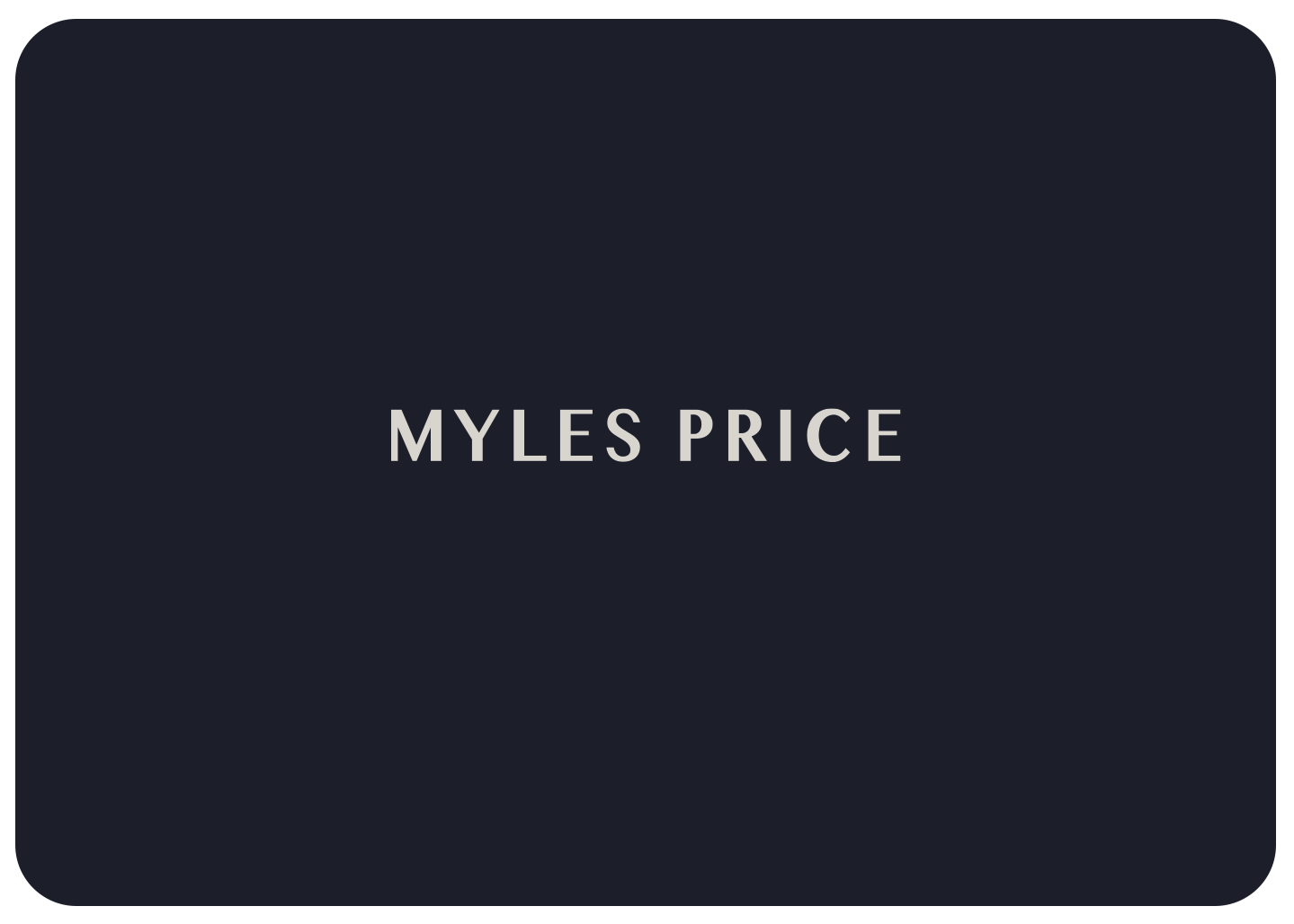 Myles Price | Refined Essentials | Made in Los Angeles